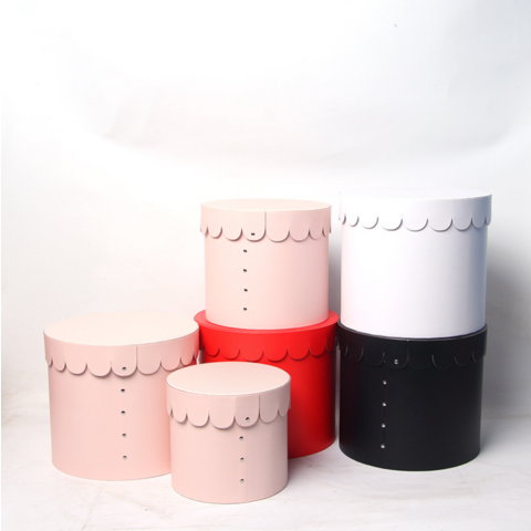 Wholesale Round Three-piece Set Lace Hug Bucket Flowers Bouquet ...