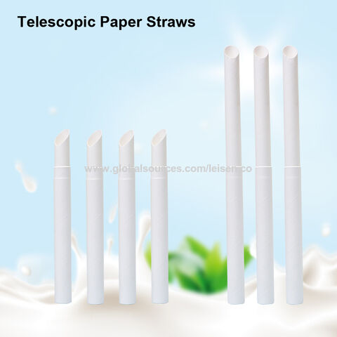 Telescopic Paper Straw, Telescopic Drinking Straws, Paper Straw, 100% ...