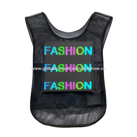 Advertising Led Vest With Led Screen Wireless App Control Led Display ...