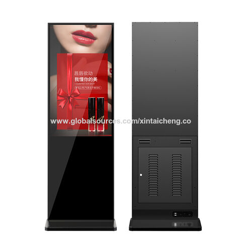 High Back Lcd Display Touch Advertising Kiosks 55 Inch Digital Signage ...