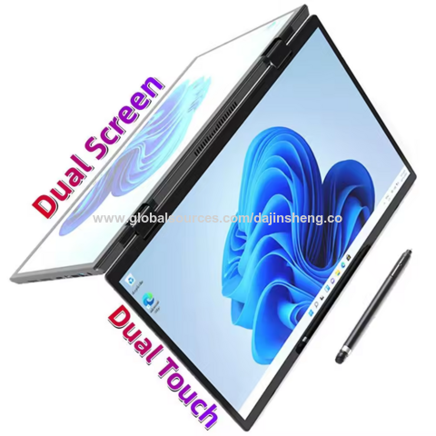 New Arrival 2 In 1 10 Points Touch Dual Screen Laptop 13.5inch Ddr5 Ram ...