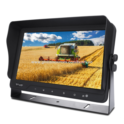 Private Model 7 Inch Touch Button Car Monitor Reverse Bus Monitor 1024* ...