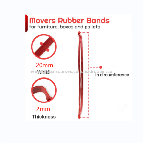 Red Rubber Band Straps To Use As Packing Supplies For Moving/92inch/84inch/112inch, Customized ...