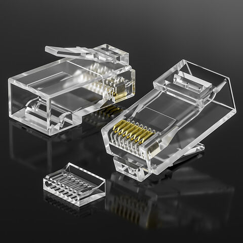 Rj45 Male Cat6 Connector Plug Pcb Connector Split Two-piece With The ...