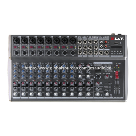 New Design Audio Mixer, 16 Channels With Usb, Lcd Display, Bluetooth ...
