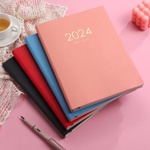 Custom A4 Pu Calendar 365 Days Year Planner Gold Foil Notebook - Buy ...