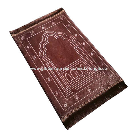 Factory Custom Janamaz Islamic Prayer Carpet Turkey Padded Islam Prayer ...