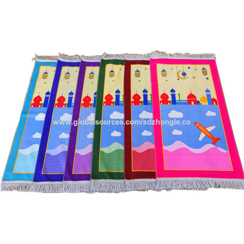 Islamic Educational Custom Coloring Kids Prayer Mat Tassel Prayer Mat ...