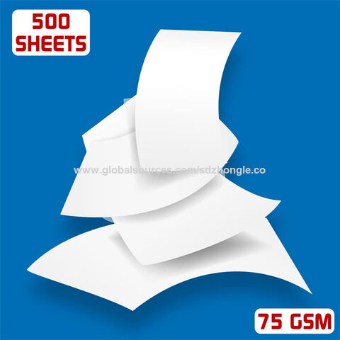 Factory Wholesale Papers 70g 75 G 80g 500 Sheets Per Ream/ A4 Paper 70 ...