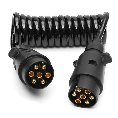 High Quality 7x0.5mm2 Coiled Truck Cord Cable 7 Pin Trailer Plug Cable ...