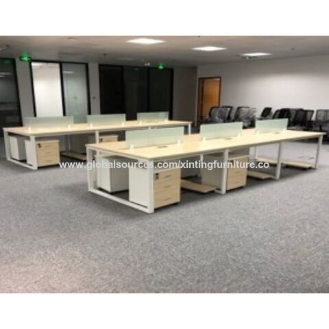 Modular Staff Desk Partitions With High Screen/computer Table For ...