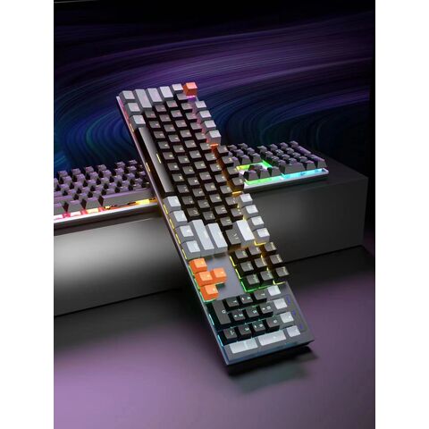 Original Brand Mechanical Gaming Keyboard With Metal Panel, 104 Keys ...