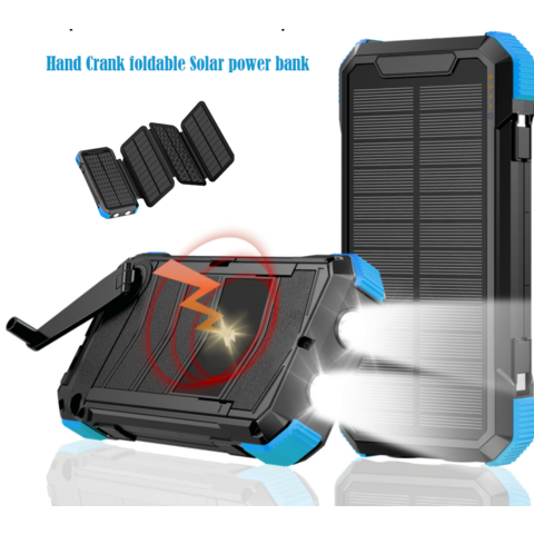 Solar Charger Power Bank 20000mah, Fast Charging Solar Powered Battery ...