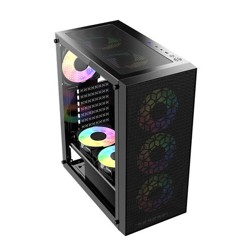Wholesale Products Black Pc Case Atx Case Gamer Pc Tempered Glass Full ...