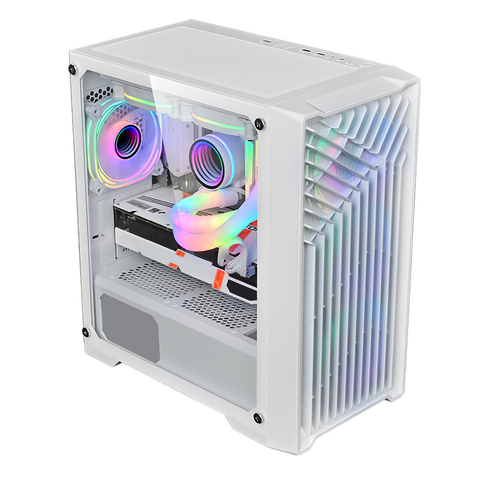 White Micro Atx Gaming Gamer Pc Computer Cases Mid Tower Computer Case ...