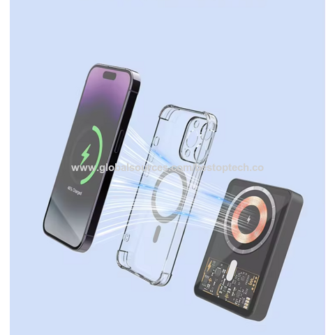 Fingerprint Transparent Fast Wireless Charging 10000 Mah Magnetic Power ...