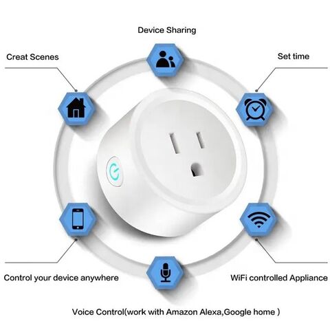 Us Smart Plug Ewelink Wifi No Energy Monitor 10a 16a For Esp32 Chip Esphome Firmware Flash Smart ...