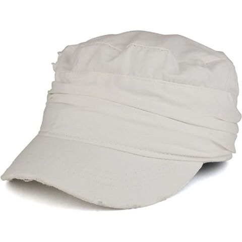 Mouscap Flat Brim Foam Top Fat Adjustable Back Button Truck Driver Hat ...