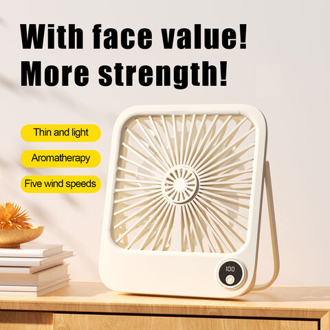 2024 Factory New Design Usb Rechargeable Fans W30 Desktop Fan Portable ...