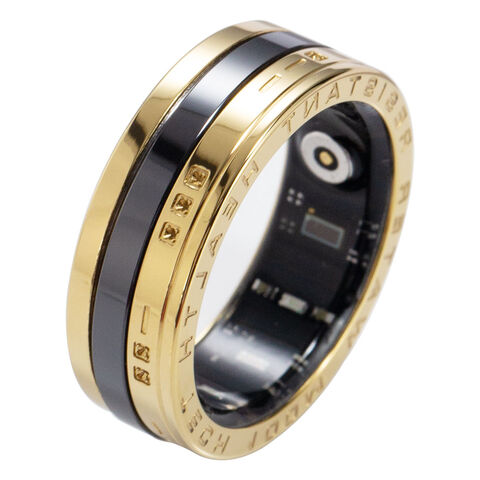 Waterproof Stainless Steel Smart Ring For Health Care Spo2 Heart Rate ...