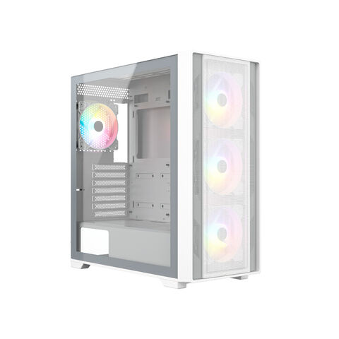 M-atx Simple Gray And White Color Scheme Case Gaming Computer Cases ...