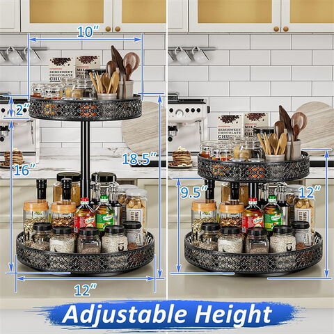 Wholesale Kitchen Racks Multi Purpose Metal 2 Tiers Countertop Storage ...