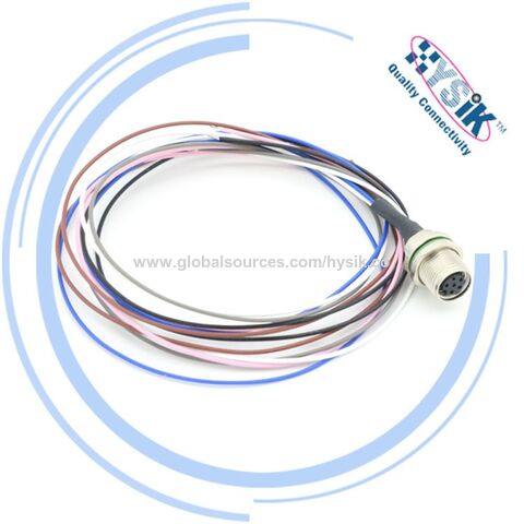 Industrial Automation 3 4 5 6 8 Pin Sensor Cable M8 Panel Mount ...