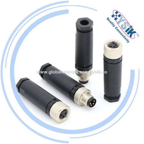 M8 Circular Connecto Male Female Plug Field Assembly All Plastic ...