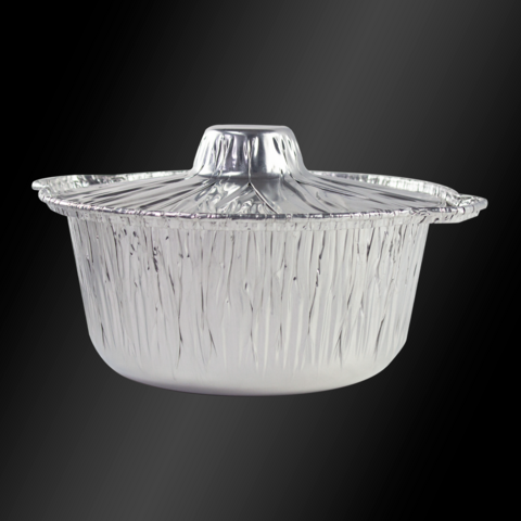 Hot Selling Bbq Disposable Aluminum Cooking Pot Round Deepen Household ...