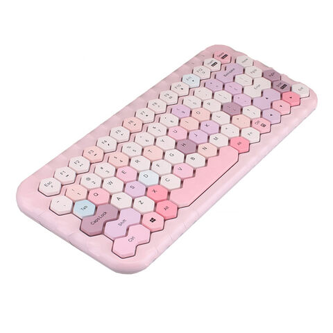 Oem Welcome Factory Directly Sales Pc Keyboard With Colorful Honeycomb ...