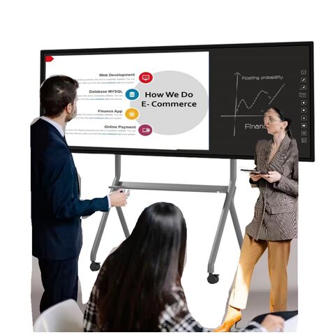 High Resolution Android 13.0 65 Inch Anti- Glare Tempered Glass Ops ...