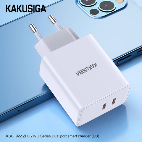 Kakusiga European Charger Pd40w Fast Dual Port Wall Mobile Phone ...