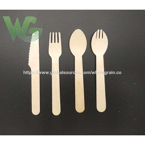 Buy China Wholesale 100% Degradable Biodegradable Wood Knife Fork Spoon ...