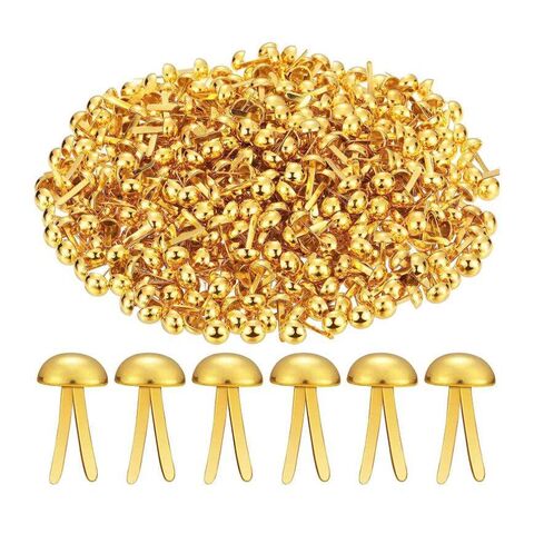 Buy China Wholesale 500 Pieces Paper Brass Fasteners Brass Brads Round ...