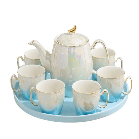 Home Hotel Nordic Luxury Ceramic Water Color Glaze Gold Rim Coffee Cup ...