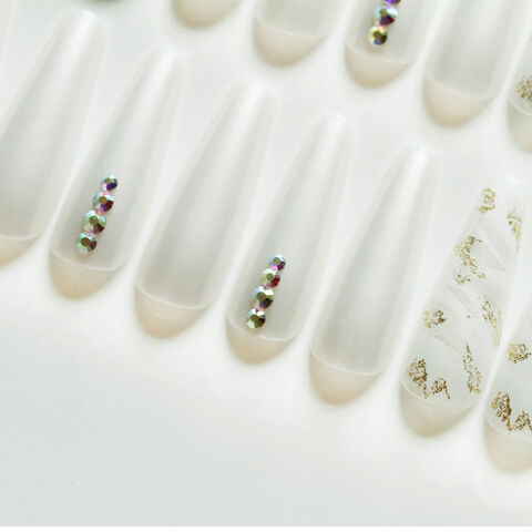 Long Ballet Tip Press On Nails, Stiletto Nail Tips False Nails, Press ...