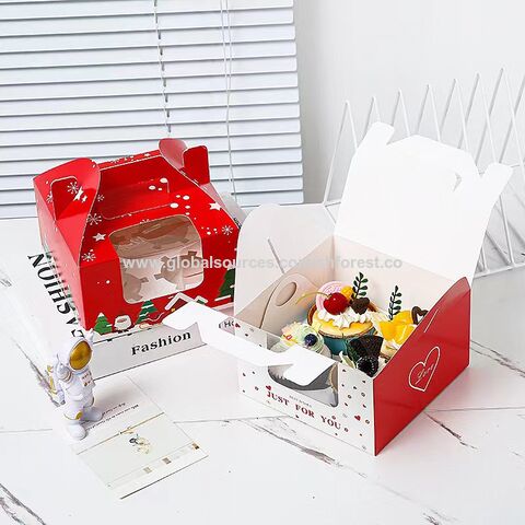 Foldable Kraft Paper Board Cardboard Food Packaging Boxes Cake Shipping ...