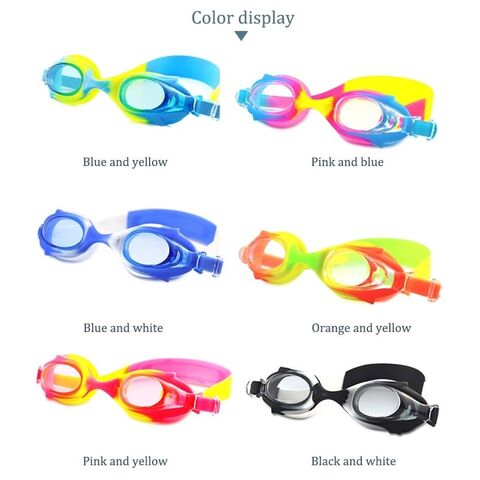 Swimming Suit Goggles Swim Cap Nose Clip Ear Plugs Case Waterproof No ...