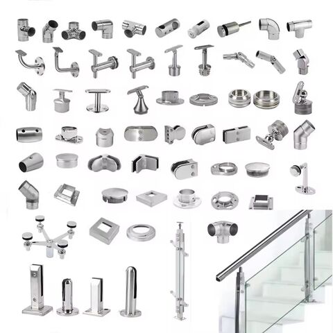 Balcony Stair Glass Railing Hardware Accessories 304 316 Stainless ...