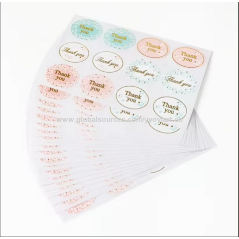 Matt Adhesive Non Removable Label Custom Printed Logo Craft Paper ...