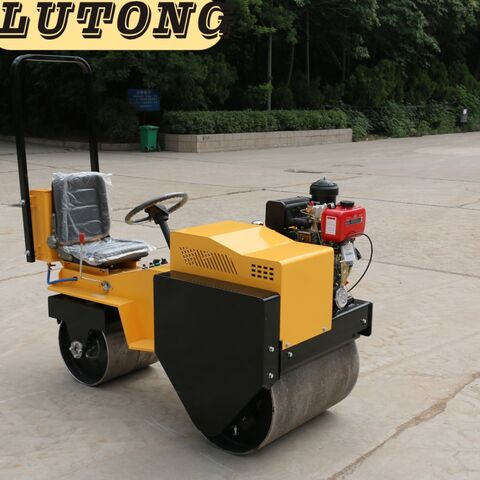 China Roller Mini Ride-on Full Hydraulic Double Drum Roadroller ...