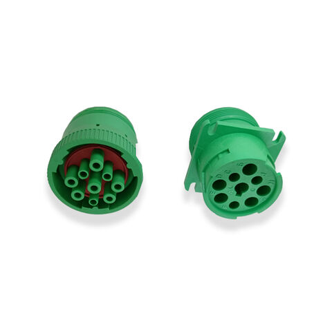 Deutsch Connector Hd10-9-1939p 9-pin Socket Green J1939 Waterproof Plug ...