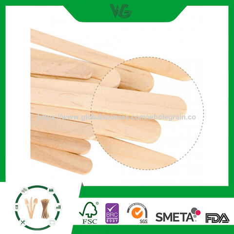 Buy China Wholesale Compostable Disposable Wood Popsicle Stick Wooden ...