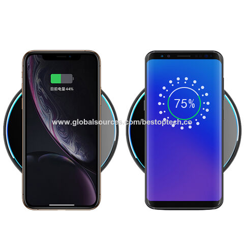 Fast Charging 15w Wireless Mirror Acrylic Quick Charger, Round 15w ...