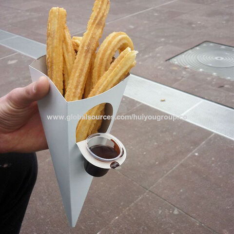 Buy China Wholesale Fast Food Packaging Custom Disposable Cone Shape ...
