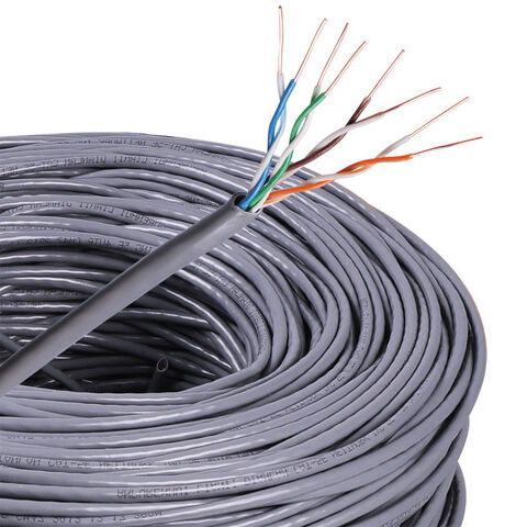 Gray 1000ft Bulk Cat5e, Cca Ethernet Cable, Utp Pull Box, Cat-5e ...