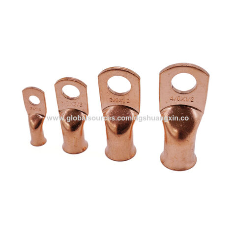 Factory Customized Tubular Copper Ring Cable Lug Terminals With High ...