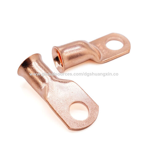 Copper Electrical Terminal Cable Lug Ring Terminals Cold Pressed Crimp ...