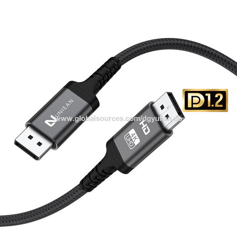 21.6gbps Dp Cable 1.2 4k@60hz Aluminum Shell Nylon Braided Displayport ...