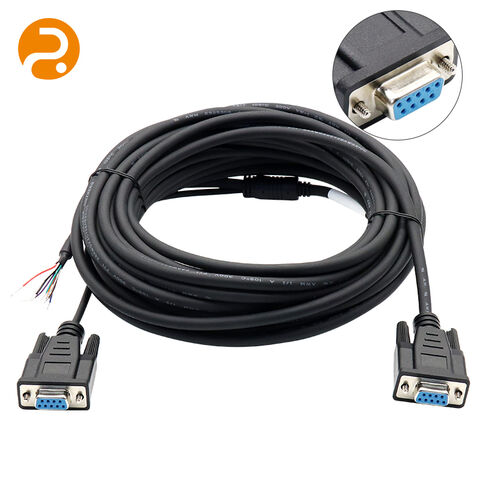 Black Vga M12 A-code 12pin Male To D-sub 9pin Female And Open High ...